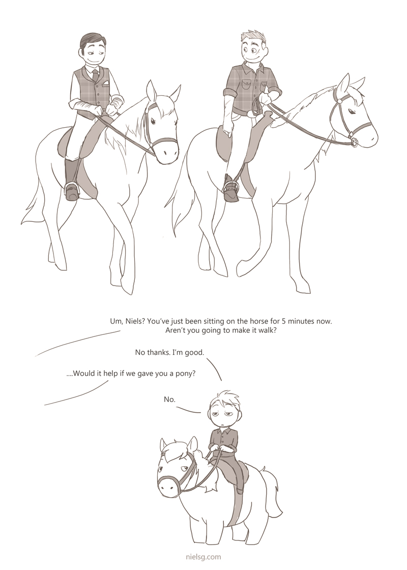 I'm on a horse - Niels